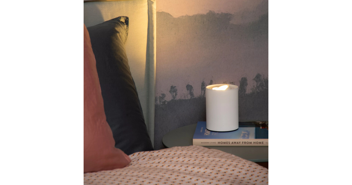 Lucide Tube - tafellamp - Ø 9,6 x 12,5 cm - 3 stappen dimmer - wit ...